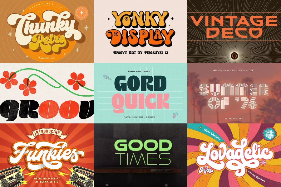 9 Best 70s Fonts for Retro Aesthetics